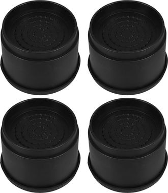 Garneck Stapelh&ouml;henversteller f&uuml;r M&ouml;bel 4 St&uuml;ck rutschfeste Bodenschoner und Betterh&ouml;hungen Multifunktionale M&ouml;beluntersetzer f&uuml;r Couch Schrank und Tisch H&ouml;he