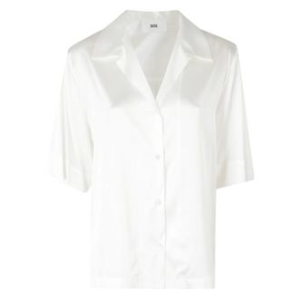 SOLOTRE Femme, Blouses et Chemises, Blanc, Taille: 38 FR Camicia