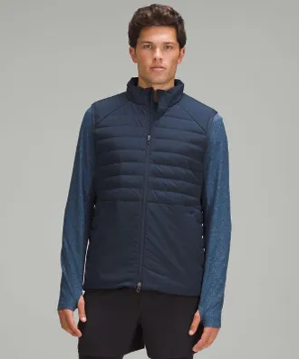 lululemon Doudoune sans manches Down for It All en duvet 700 cuin pour Hommes - Bleu - Taille S