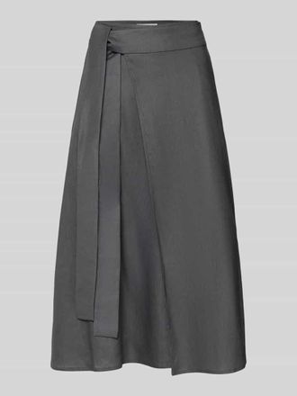 Marc O'Polo Regular Fit Midi-Rock aus Leinen-Mix