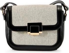 Saison 1865 Sac &agrave; bandouli&egrave;re Flora S en coton et cuir