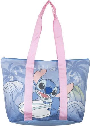 Disney Frozen Disney Stitch Strandtasche, Reisetasche, Umhängetasche, Einkaufstasche Stitch Ohana Design, Geschenk für Frauen und Jugendliche (Rosa)