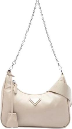 Prada Pre-owned Sac bandouli&egrave;re en nylon - Femme - Pre-owned - Beige - Taille: ONE Size