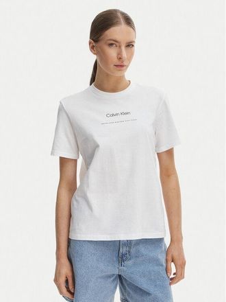 Calvin Klein Jeans T-Shirt Classic LV047C811G Wei&szlig; Regular Fit