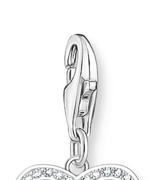 Thomas Sabo Anh&auml;nger in Silberoptik und Wei&szlig;