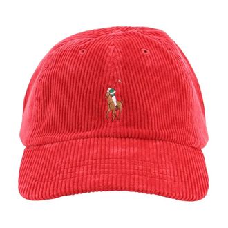 Polo Ralph Lauren Cord-M&uuml;tze - - Accessories - Herren - Rot - ONE SIZE