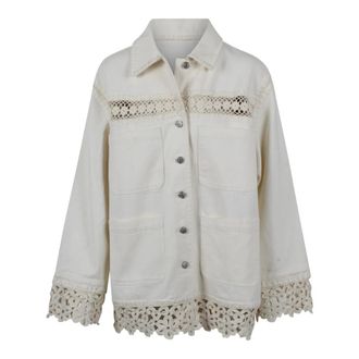 Sea NY Jacke mit H&auml;kelstickerei - - Jackets - Damen - Wei&szlig; - S