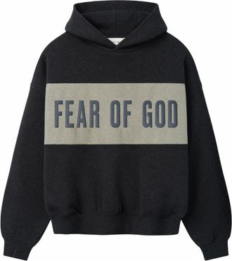 Fear of God SweaT-shirt &agrave; capuche court et d&eacute;contract&eacute; &agrave; panneaux - Homme - Sweatshirts et sweats &agrave; capuche - Gris - Taille: L