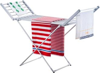 Kitchen Move Magma Wäscheständer, elektrisch, 220 W, Klappflügel, Aluminium, Grau