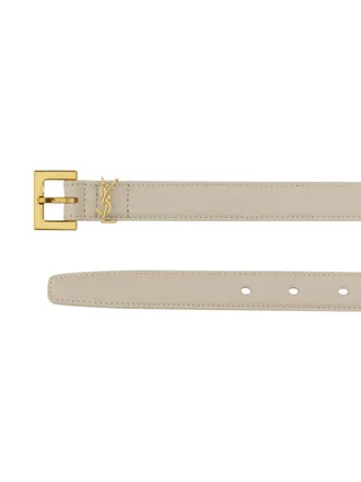Saint Laurent Cassandre Belt - Beige