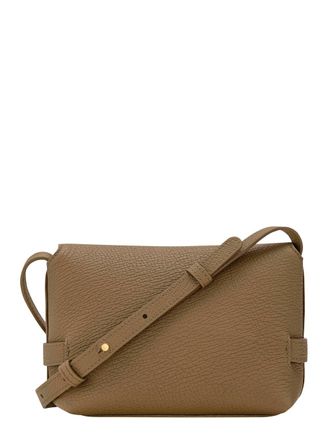 Longchamp Womens Crossbody Bag Triomphe Green Leather Calf Shoulder