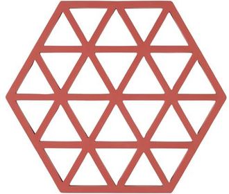 Zone Denmark Triangles Topfuntersetzer, Hitzebeständig bis 250 °C, Silikon Untersetzer, Dekorative Untersetzer für Töpfe und Pfannen, Spülmaschinenfest, 16 x 14 cm