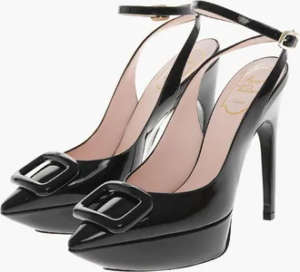 Roger Vivier Patent Platform Slingbacks CHOC BUCKLE 13cm Roger Vivier