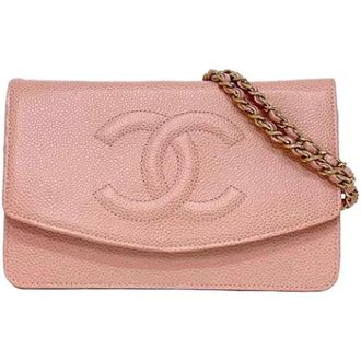 Chanel Pre-owned Cuir sacs-chanel - Femme - Pre-owned - Rose - Taille: ONE Size