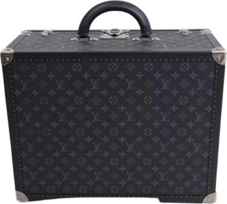 Louis Vuitton unisex, Pre-owned, Noir, Taille: ONE Size Pre-owned Cotteville 50 Monogram Eclipse Trunk