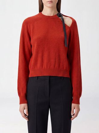 Ferragamo Pull &agrave; col rond en laine m&eacute;rinos avec d&eacute;tail d&eacute;coup&eacute;