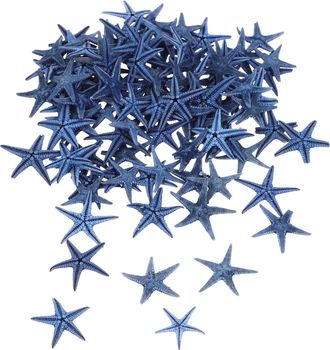 Cabilock 100 Stück Natürliche Mini Seesterne Echte Maritime Dekoration für Aquarium Terrarium Garten und Wohnraum Langlebige Tisch Meeres Themen Ornamente Hand