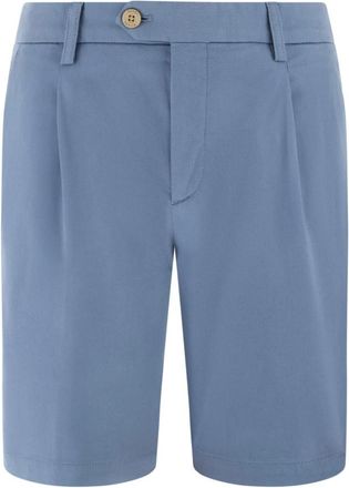Boggi Milano Homme, Shorts, Bleu, Taille: 4XL B Short Bermuda Stretch Coton et Tencel