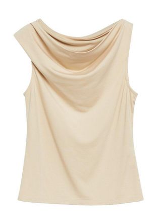 Comma Muskelshirt T-Shirt Top mit asymmetrischer Schulter