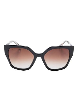Aspinal of London Como Sonnenbrille mit Butterfly-Gestell - Schwarz