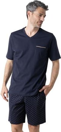 Eminence Pyjama Court Homme Business- Jersey 100% Coton Longue Dur&eacute;e - T-Shirt Manches Courtes Col V + Short 2 Poches - Label Oeko-TEX Standard 100