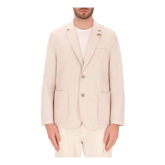Distretto12 Distretto12, Homme, Vestes, Beige, Taille: L Veste &agrave; un boutonnage