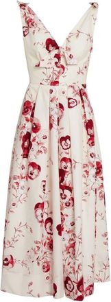 Giambattista Valli Femme, Robes, Multicolore, Taille: 38 FR Robe Midi Imprim&eacute; Floral