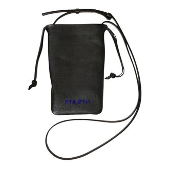 Marni Porte-monnaie bandouli&egrave;re - Homme - Sacs - Noir - Taille: ONE Size