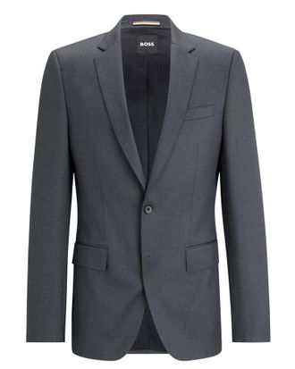 HUGO BOSS Anzugsakko in Super 120 Schurwolle, Slim Fit in