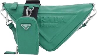 Prada unisex, Pre-owned, Vert, Taille: ONE Size Sac bandouli&egrave;re vintage Pre-owned
