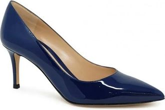 Gianvito Rossi Hohe Schuhe - Vernavy Navy Patent Pumps - Gr. 36,5 (EU) - in Blau - für Damen