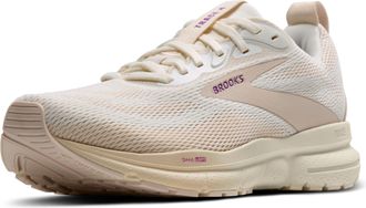 Brooks Damen Trace 4 Neutral Running Shoe, Kokosmilch/Mandel/Lila, 8