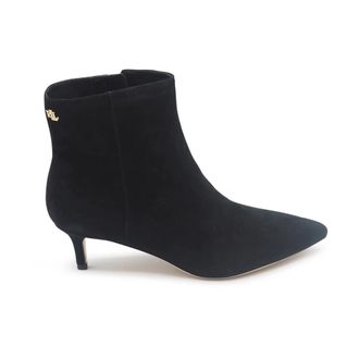 Ralph Lauren Spitz zulaufende Stiefelette mit Absatz aus Wildleder - - Shoes - Damen - Schwarzk - 36 EU
