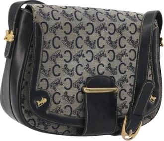 Celine Sac bandouli&egrave;re vintage Pre-owned en toile - Femme - Pre-owned - Bleu - Taille: ONE Size