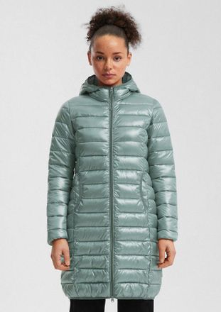 QS by s.Oliver T-Shirt Outdoor-Mantel Leicht wattierter Steppmantel mit Kapuze