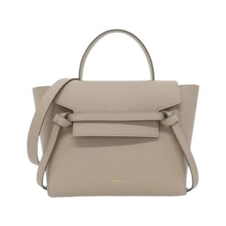 Celine Pre-owned Sac &agrave; main Micro en cuir de veau Belt - Femme - Pre-owned - Beige - Taille: ONE Size