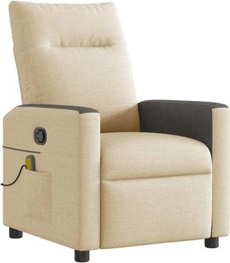 vidaXL Massagesessel Creme Stoff - Vidaxl