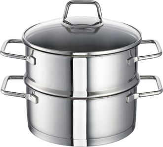 Schulte Ufer Wega Alles- Dämpfer, Edelstahl, Silber, 20cm