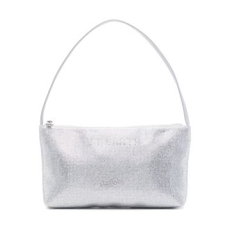 MC2 Saint Barth Strassy Silberne Handtasche mit Strass - - Bags - Damen - Grau - ONE SIZE