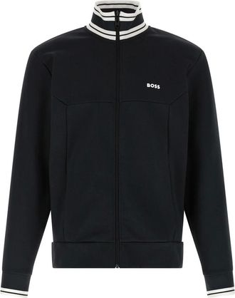 HUGO BOSS Homme, Sweatshirts et sweats &agrave; capuche, Noir, Taille: S FZ Zone SweaT-shirt