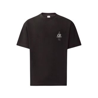 C.P. Company 30/1 Jersey T-Shirt - - Tops - Herren - Schwarzk - S