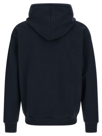 Lacoste Cotton-Blend Fleece Hoodie - Blue