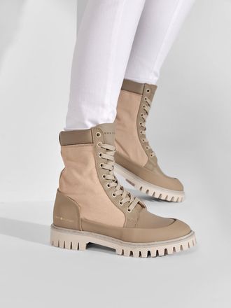 Tommy Hilfiger Schn&uuml;rstiefeletten Tommy Hilfiger Th Casual Lace Up Boot FW0FW06549 Beige