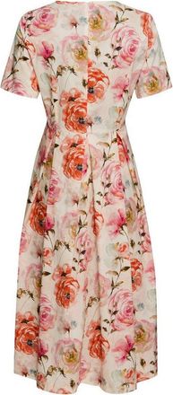 Highmoor Midikleid Halbarm-Kleid mit Rosendruck