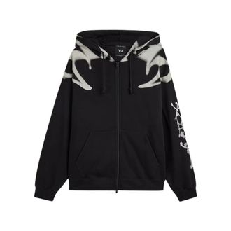Yohji Yamamoto Zip-through Sweatshirt - - Sweatshirts & Hoodies - Herren - Schwarzk - M