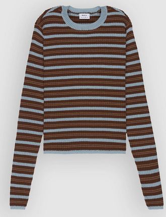 Rvca Bambi Stripe T-Shirt chocolate