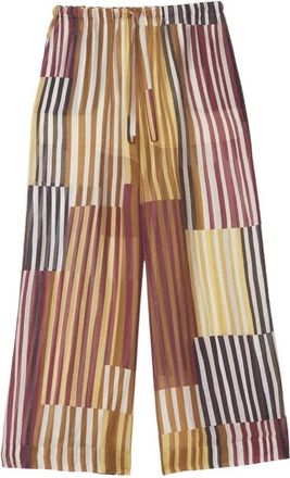 ottod'Ame Femme, Pantalons, Multicolore, Taille: 36 FR Wide Pantalons