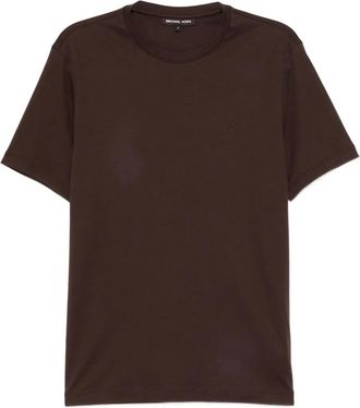 Michael Kors t-shirt à logo brodé - Marron