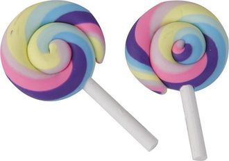 Pretyzoom 10st&uuml;cke Tonlutscher Verzierungen Bunt DIY-bastelidee Lutscherdekoration S&uuml;&szlig;igkeitenverzierung Basteln Farbenfroh Halsketten Karten Haarspangen Boutiq