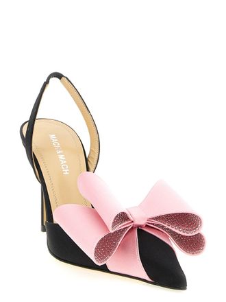 Mach & Mach Womens Le Cadeau Heel Multicolor Satin